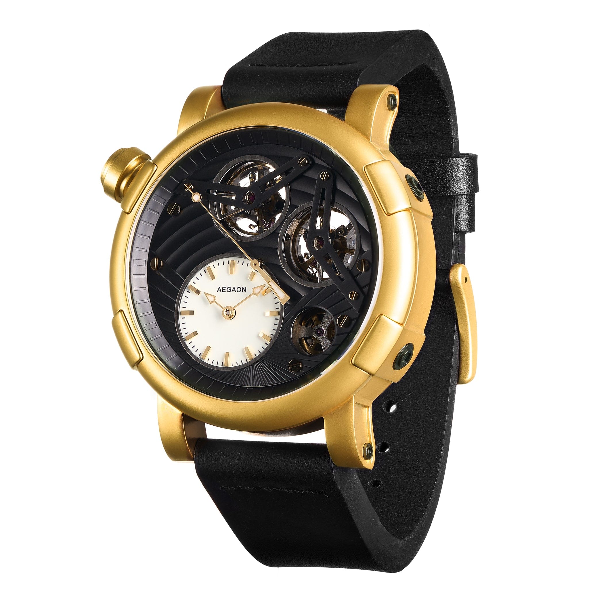 "TENET 48" Automatic (GOLD Limited Edition) – Aegaon Watches