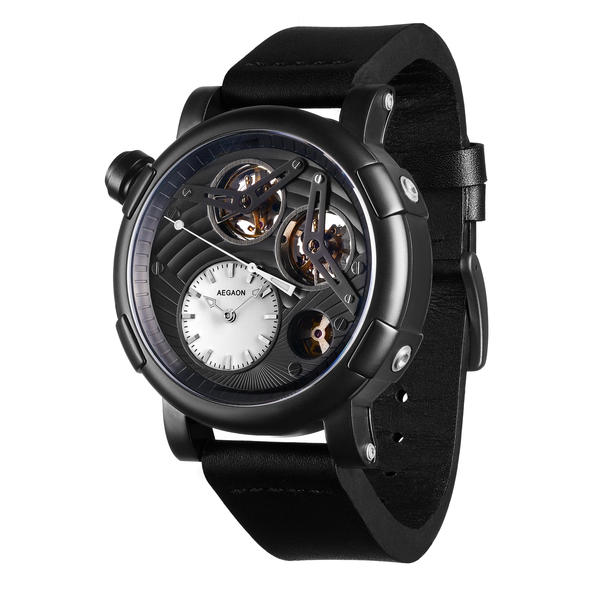 "TENET 48" Automatic (Black Limited Edition) – Aegaon Watches